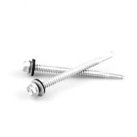 China 12 x 75 Ruspert Self Drilling Roofing Screw with Metal Bonded Washer Bimetal Material for sale
