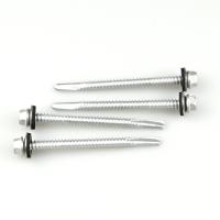 China 12 x 75 Ruspert Self Drilling Roofing Screw with Metal Bonded Washer Bimetal Material for sale