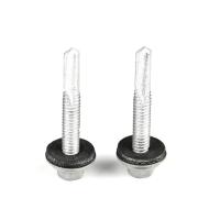 China Metric Bimetal Self Drilling Screw with Hex Washer Head and EPDM Rubber Washer for sale