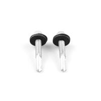 China Metric Bimetal Self Drilling Screw with Hex Washer Head and EPDM Rubber Washer for sale