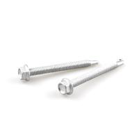China Zinc Alloy Coated Hex Flange 6.3x65 Bi-Metal 304 Framing Screw for Wall Cladding Sheet To Purlin for sale