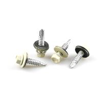 China 5.5x25 Zinc Alloy Coated HEX Head Self Drilling Screw With EPDM Washers Roofing Bimetal for sale