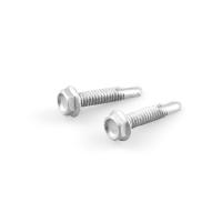 China Standard Coating 4.8x25 Hex Flange Bimetal Stainless Steel Hex Head Self-Drilling Screws For Steel Frame Joint for sale