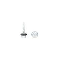 China Zinc Alloy Coated Hex Flange Bimetal Tek Screws for Self Drilling on Metal Roofing for sale