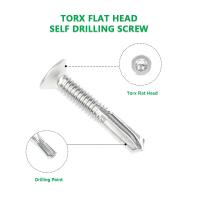 China Installation 5.5x32 Stainless Steel Torx Csk Head Tek Screw for Fastening Timber To Purlin for sale