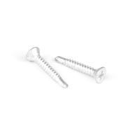 China 4.2x25 Bimetal Stainless Steel Flat Head Cross Recessed Screw for Timber Purlin Fixed for sale