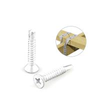 China T/T Payment Term Metric Coated 4.8x25 Bimetal Countersunk Drilling Screws for Purlin for sale