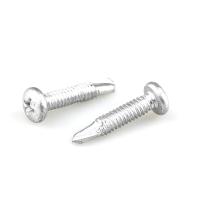 China Coated Pan Head Screws With Cross Recess Roofing Screw For Metal Roof Purlin Connection for sale