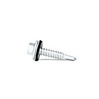 China 6.3x32 Fluorocarbon Baking Hex Washer Flange Metal Roof Screw with Hex Flange Head for sale
