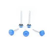China Building Envelope System Fluorocarbon Baking 5.5x45 Stainless Steel Flange Teks Roof Screw for sale