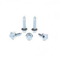 China White Zinc Plated Hex Sheet Metal Screw for Stainless Steel Roofing Strengthening for sale
