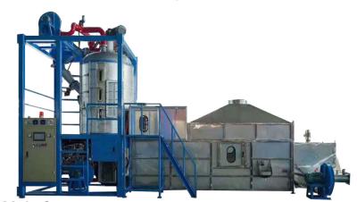 China Versatile Capacity EPS Foam Batch Pre Expander Bead Making for sale