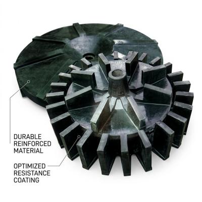 China Acid Alkali Resistant Flotation Cell Spare Parts Rubber Lining Flotation Rotor Stator for sale