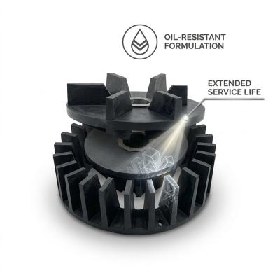 China Oil Resistant Rubber Flotation Machine Rotor Stator for Sulfide Ore Slurry for sale
