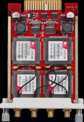 China 4WCDMA PBX Telephony Quad band GSM Telephone Interface Module for sale