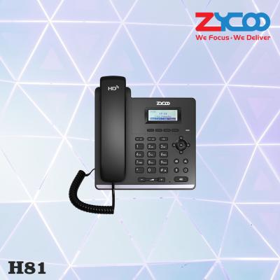 China 2 Lines Business Sip Desk Phone Black With RJ9 HD Handset for sale