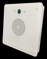 China Flush Mounted IP Network Speaker White With Built In HD Camera for sale