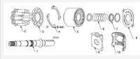 China Long Life Sauer Hydraulic Pump Parts PV90R180 PV90M180 With Swah Plate / Yoke Piston for sale