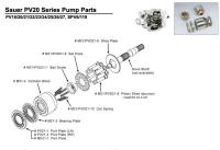China SPV24 MF24 Sauer Danfoss Hydraulic Pump Parts For Construction Machinery for sale