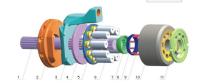 China K7V63 Excavator Hydraulic Pump Parts , Aftermarket Kawasaki Repair Parts For Pump for sale