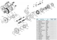 China High Efficiency Hydraulic Piston Pump Spare Parts , K5V200 Kawasaki Spare Parts for sale