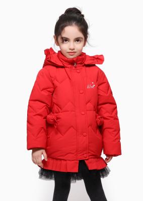 China Down Jacket Manufacturer Child Wear Zipper Super Warm High Quality Coat Winter Jacket Girls Parka for sale