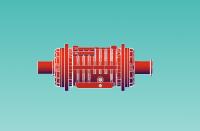 China H180N1 Axial Fan Main Bearing Box 1622mm Length 1800rpm 20.5L Oil Capacity for sale