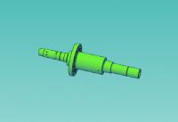 China 720mm TLTAxial Fan Hydraulic Cylinder Shaft 400/125 Nitriding Hardness HRC60 for sale