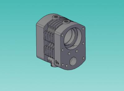 China QT400-15 Hydraulic Cylinder Housing Lower for TLT Axial Fan 400/125 for sale