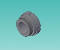 China Hydraulic Cylinder Cover Cap 400/125 Dust-Proof Sealed Fixed Positioning for sale