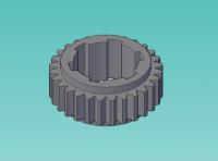 China Hydraulic Cylinder Gear 38CrMoAl-5+6 Material 400/125 Bore Size for Industrial Machinery for sale