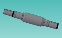 China TLT Industrial Fan Bearing Box Spindle 1763mm Length H200N1 Heat Treated Steel for sale