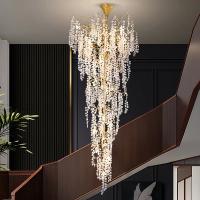 China Big Huge Huge Custom Pendant Lights 9500lm Prefabricated Villa Luxury Pendant Ceiling Lights for sale