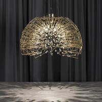 China Crystal Hanging Lights Stainless Steel Chandelier D60*H60cm 110V-240V for sale