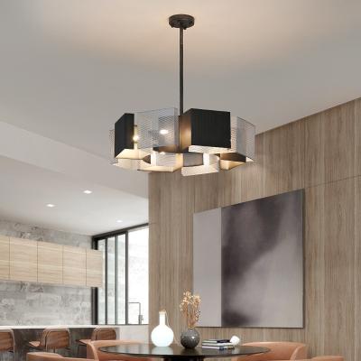 China Black Sweep Silver Modern Decorative Lamps Hanging Light Fixtures Rustproof Anti Corrosion for sale