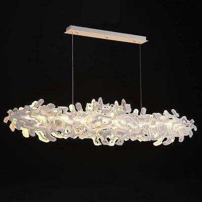 China Modern Chromium Dining Table Pendant Chandelier Lights Rustproof Custom Size for sale