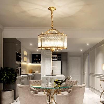 China 2700k To 6500k Clear Glass Drum Chandelier for sale