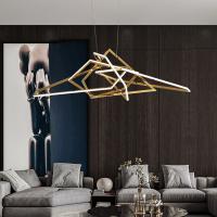 China Titanium Color Remote Control LED Light Chandelier Modern ODM Anti Corrosion for sale