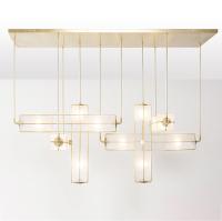China Crystal Sand White Led Ceiling Lights 24W 48W 72W Bar Cafe Custom Pendant Light for sale