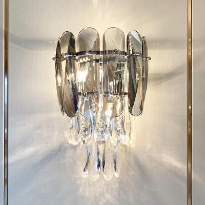 China 25*38cm Crystal Contemporary Bedroom Modern Wall Lamp ODM Nordic Style for sale