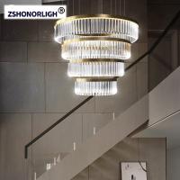China 3000K 4000K Modern Crystal Chandelier With Color Temperature Adjustable Feature for sale
