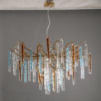 China Colored Spiked Glass Custom Pendant Lights For Home Decor for sale