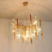 China Colored Spiked Glass Custom Pendant Lights For Home Decor for sale