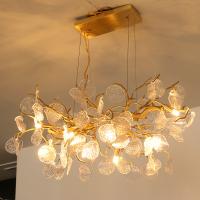 China Metal / Wood / Glass / Fabric Custom Pendant Light With E27 / E26 / B22 Lamp Holder for sale