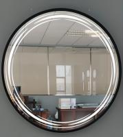 China 60cm Dia Aluminum Frame Bathroom Mirror Clear Reflection Effect for sale
