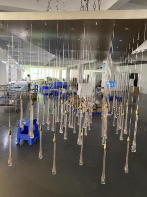 China Nordic Duplex Building Light Luxury Crystal Creative Water Drop Chandelier for sale