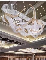 China Tailor Made Crystal Ribbon Chandelier Modern European Chandeliers for sale