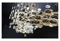 China Customized Hotel Lobby Oval Art Chandelier Glass Extra Large Chandeliers for sale
