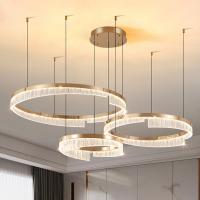 China Transparent PMMA Acrylic Lampshade LED Chandelier Rust Resistant for sale