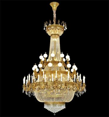 China High Quality Brass Commercial Chandelier Lighting E14 Light Source for sale